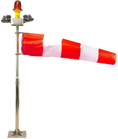 HLLW-LED External Internal Illuminated Heliport Windsock - Hangar Lights